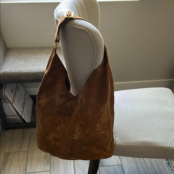 A.L.C. | Bags | Alc Brown Messenger Bag With Plush Suede Texture | Poshmark